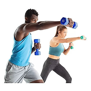 Pro Form Neoprene Dumbbell Set 32 Pounds Total 8 Lb 5lb 3lb Pairs