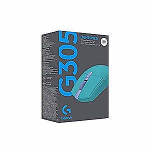 Logitech G305 LIGHTSPEED Wireless Gaming Mouse, Hero 12K Sensor, 12,000 DPI, Lightweight, 6 Programmable Buttons, 250h Battery Life, On-Board Memory, PC/Mac - Mint