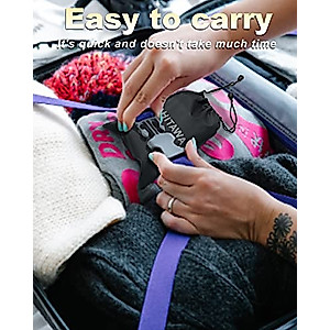 AWAHITAWA Travel Bed, Airplane Essentials Kids, Portable Toddler Bed, Baby Travel Cot Accessories, Airplane Must Haves for Toddlers