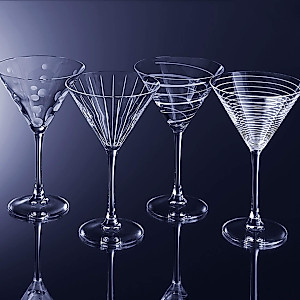 Mikasa Cheers Martini Glass, 10-Ounce, Set of 4