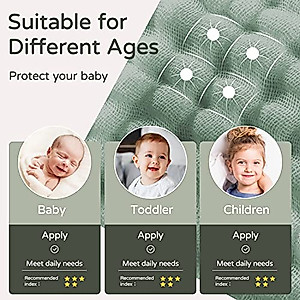 Yoofoss Baby Bath Towel 2 Pack 100% Muslin Cotton Hooded Towels for Babies, Infant and Toddler, Large 32x32Inch, Extra Soft and Absorbent Newborn Essential