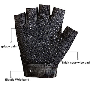 Kids Road Bike Gloves Half Finger MTB Cycling Gloves Roller Skating Mitten Breathable Anti Slip Shock Absorbing Workout Gloves Short Sports Gloves Fingerless Riding Fishing Golf Gloves for Boys Girls