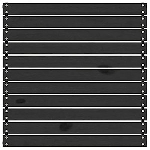 vidaXL Patio Footstool Black Solid Pinewood