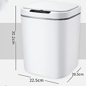 CXDTBH Touch-Free Trash Cans Smart Infrared Motion Sensor Waste Bin for Kitchen Bathroom Garbage Car Storage Box