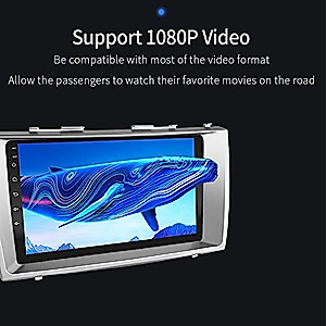Cocheparts Car Stereo for Toyota Camry Radio 2007-2011 Built-in Apple Carplay/Android Auto/WiFi/Bluetooth/Steering Wheel Control/Split Screen/GPS Navigaion(Note:Not Compatible with JBL System)