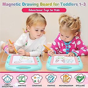 Toddler Girl Toys for 1-2 Year Old,Magnetic Drawing Board,Kids Toys for 1 2 3 Year Old Girls Boys,Easter Gifts for Kids,Magna Erasable Doodle Board,Baby Toys,Learning Toys Gifts for Girls Boy Birthday