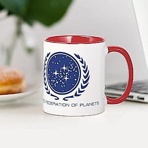 CafePress United Federation Of Planets Mug Ceramic Coffee Mug, Tea Cup 11 oz