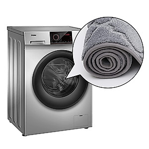 COSY HOMEER Soft Kitchen Rugs [2 PCS] for in Front of Sink Super Absorbent Kitchen Floor Mats and Mats 20x30 Inch/20X48 Non-Skid Kitchen Mat Standing Mat Washable,Polyester,Grey