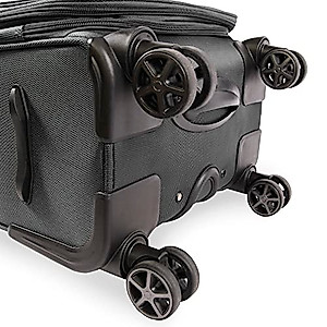 Brookstone Luggage Harbor Spinner Suitcase, Dark Charcoal, Carry-On