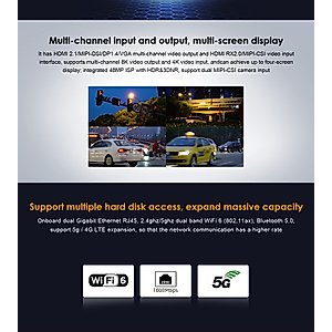Firefly ITX-3588J 2.4 GHz Rockchip RK3588 Single Board Computer LPDDR4 4GB RAM+32GB eMMC Storage Wi-Fi 6 & Bluetooth Support 8K Multi-Display