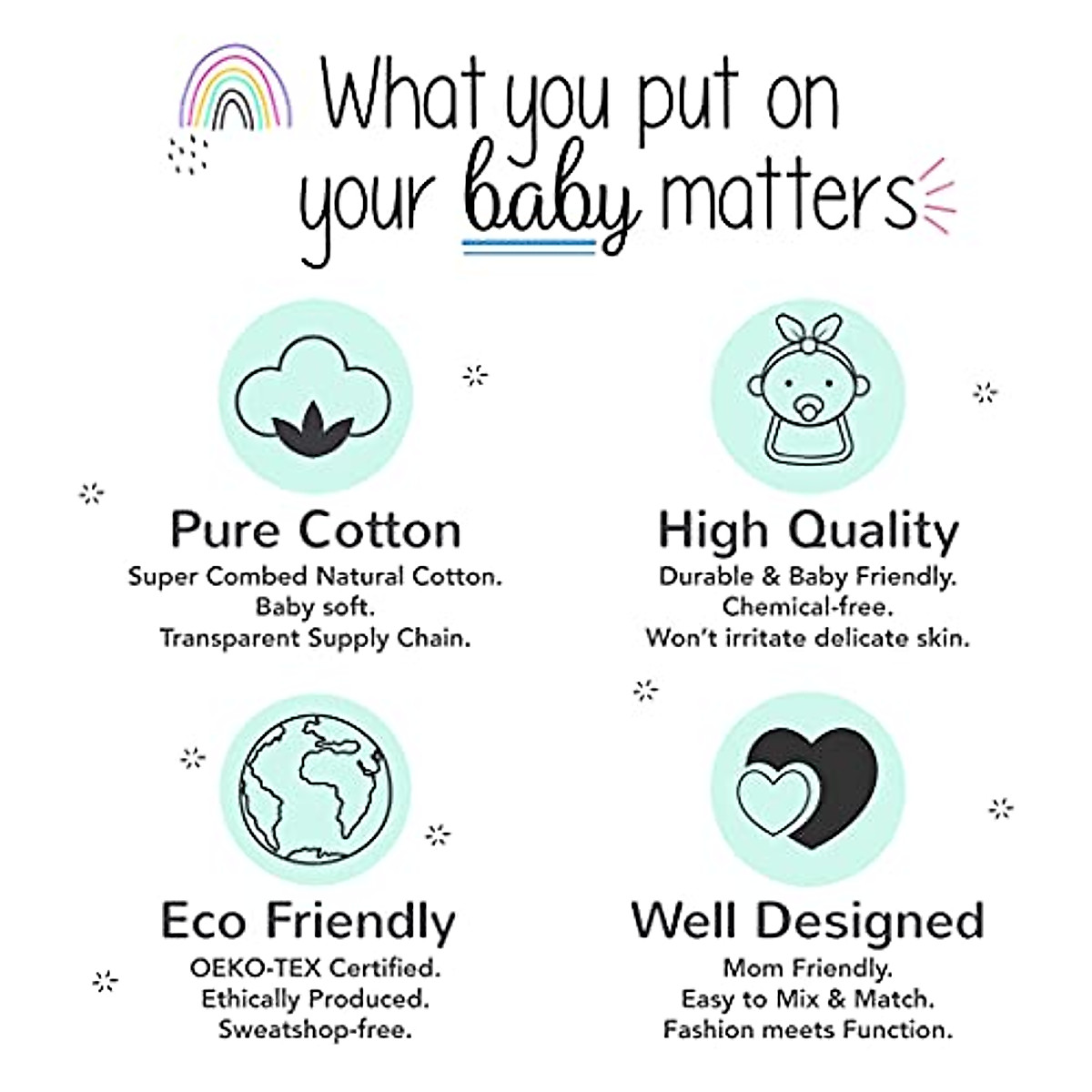 LAMAZE Baby Boys' Super Combed Natural Cotton Short Sleeve Bodysuit, Snap Closure, 3 Pack, White/Green Owls and Bears, 3 Months