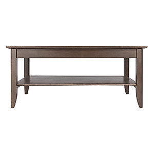 Winsome Wood Santino Coffee Table, 40 W, Oyster Gray