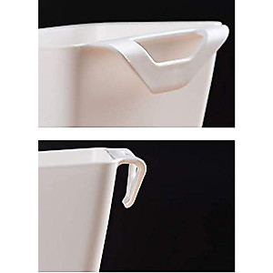 4Pcs Pink Hanging Cup Holder,Rolling Cart Accessories Utility Cart Accessories Hanging Bins,Hanging Flower Pots,Space Saver,Storage Bucket Desktop Container,Make Up Pencil Holder