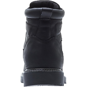 WOLVERINE Men's Floorhand Waterproof Steeltoe 6" Work Boot, Black, 9.5M