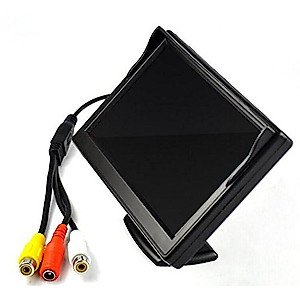 BONDWL 5" High Resolution HD 800480 Car Rearview TFT LCD Monitor Screen Car Vehicle Backup Monitor with 2ch Video for Car Rearview Backup Cameras/Car DVD/VCD/GPS/other Video Equipment