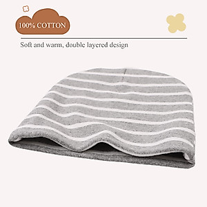 Cotton Baby Girl Hat Preemie Boys Beanie Newborn Hospital Hats Winter Infant Hats for Girls (6PACK-A, Preemie)