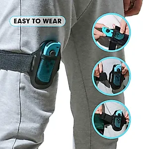HEATFUN Leg Strap for Nintendo Switch Ring Fit Adventure and Nintendo Switch Sports - 2 Packs