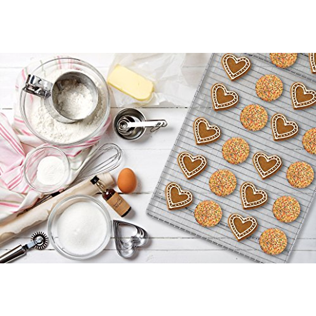 Mrs. Anderson’s Baking Half Sheet Baking and Cooling Rack, 16.5 x 11.75-Inches