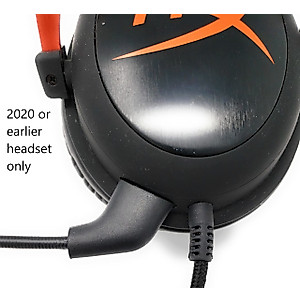 TNE Replacement Game Mic Microphone Boom for Pre-2021 1st Version Wired Kingston HyperX Cloud 2 II Cloud Core Cloud Pro CloudX PS5 Xbox One Nintendo Switch Computer PC Gaming Headsets