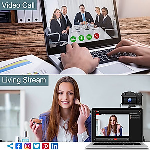 KOMERY Newest Digital Camera 4K 48MP Autofocus Digital Camera for Photography Digital Video Camera with 18X Digital Zoom Small Digital Camera with 32GB Card