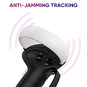 Suitisbest Controller Grip Cover Accessories Compatible with Meta Quest 2, Silicone Grip Protective Cover with Adjustable Leather Knuckle Straps