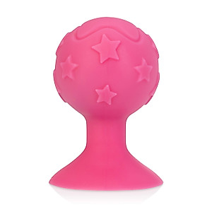 Nuby Silly Rattle Ball Interactive Suction Toys, 2 Piece, Pink/Purple