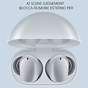 Xiaomi Redmi Buds 3 Pro in-Ear Wireless Earbuds, 35dB Active Noise Cancellation + Ambient Sound, 28 Hr Battery Life, Triple Mics for Voice Clarity, USB Type-C or Wireless Charging, Glacial Gray