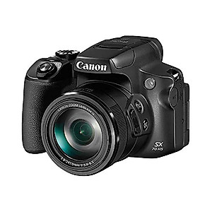 Canon Powershot SX70 20.3MP Digital Camera 65x Optical Zoom Lens 4K Video 3-inch LCD Tilt Screen (Black)