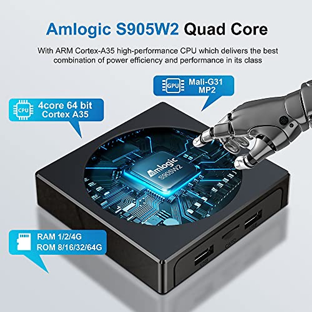 Android 11.0 TV Box,X98 Mini Amlogic S905W2 Quad Core RAM 4GB ROM 32GB Dual WiFi 2.4G/5.8G BT4.2 4K 6K AV1 Home Smart Media Player Android 11.0 TV Box X98 Set top Box