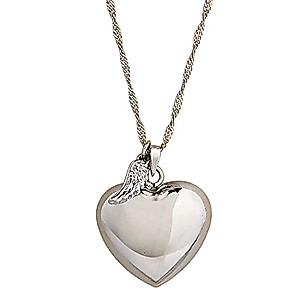 Roman 13546 Heart Chime Necklace Angel Caller, 36-inch Length, Brass