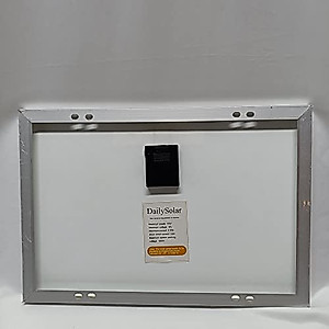 DailySolar Solar panels for the production of electricity,10W 18V Solar Panel High Efficiency Module Power for Battery, Boat, Gate Opener, Chicken Coop, Off-Grid Applications.