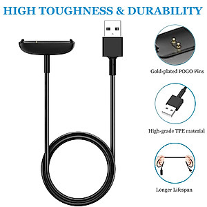 Charger Cable for Fitbit Inspire 2 & ACE 3, Replacement USB Charging Dock Station Cradle for Inspire 2 Health & Fitness Tracker 100cm / 3.3ft (1)