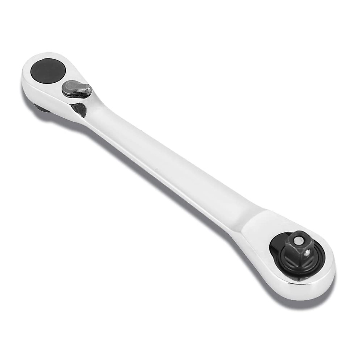 Akozon Allen Wrench, 1/4" Mini Ratchet Socket Wrench Screwdriver Hex Wrench Quick Release Ratchet Wrench (130mm)