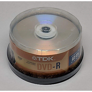 TDK Systems 25PK DVD-R 4.7GB 8X-Spindle (DVD-R47DBCB25)