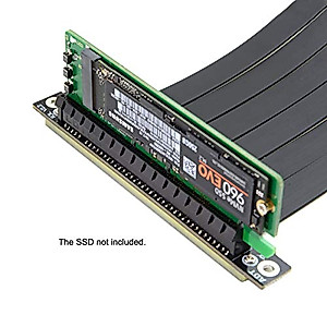 chenyang M.2 NVME to PCIe 3.0 X16 Adapter NVME/AHCI SSD to PCI Express Expansion Card Adapter
