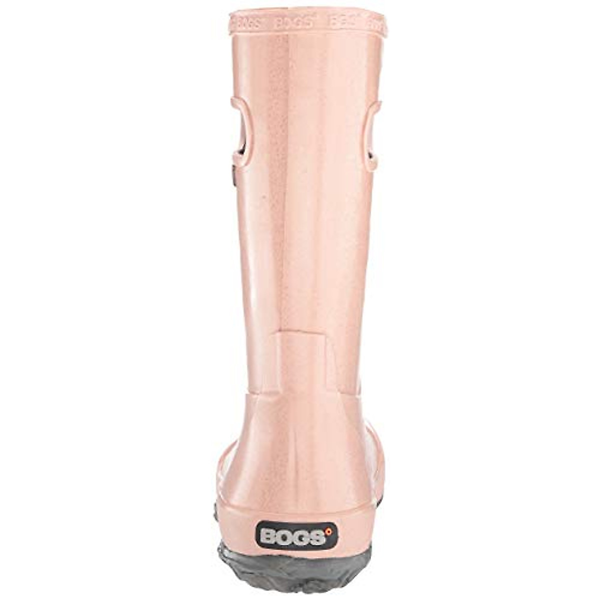 Bogs Rainboot Print Waterproof Rain Boot, Glitter-Rose Gold, 2 US Unisex Little Kid