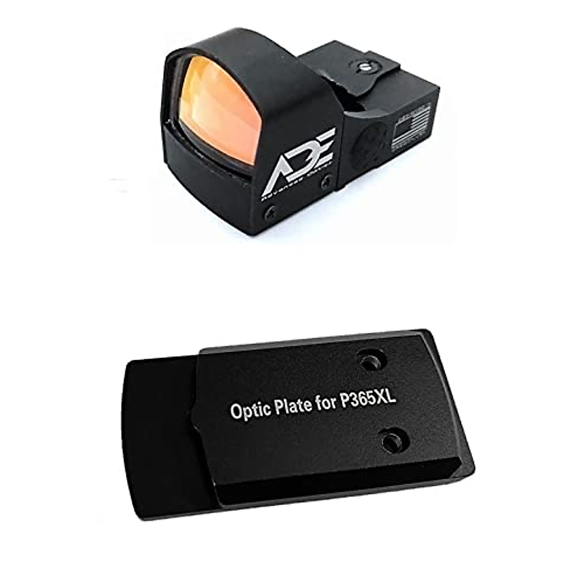 Ade Advanced Optics Crusader RD3-009 Red Dot Reflex Sight + Optic Mounting Plate for Sig Sauer P365XL/P365X Handgun