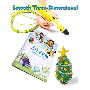 RIEOS 3D Printing Drawing Book, Reusable Colorful 40 Patterns Thick Paper Template with a Clear Plate, 3D Pen Painting Graffiti Template for Kids DIY Gifts