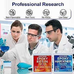 Epoxy Resin Kit 72OZ - Crystal Clear Resin Epoxy - No Yellowing No Bubble Art Resin Casting Resin for Art Crafts, Jewelry Making, Wood & Resin Molds(36OZ x 2)