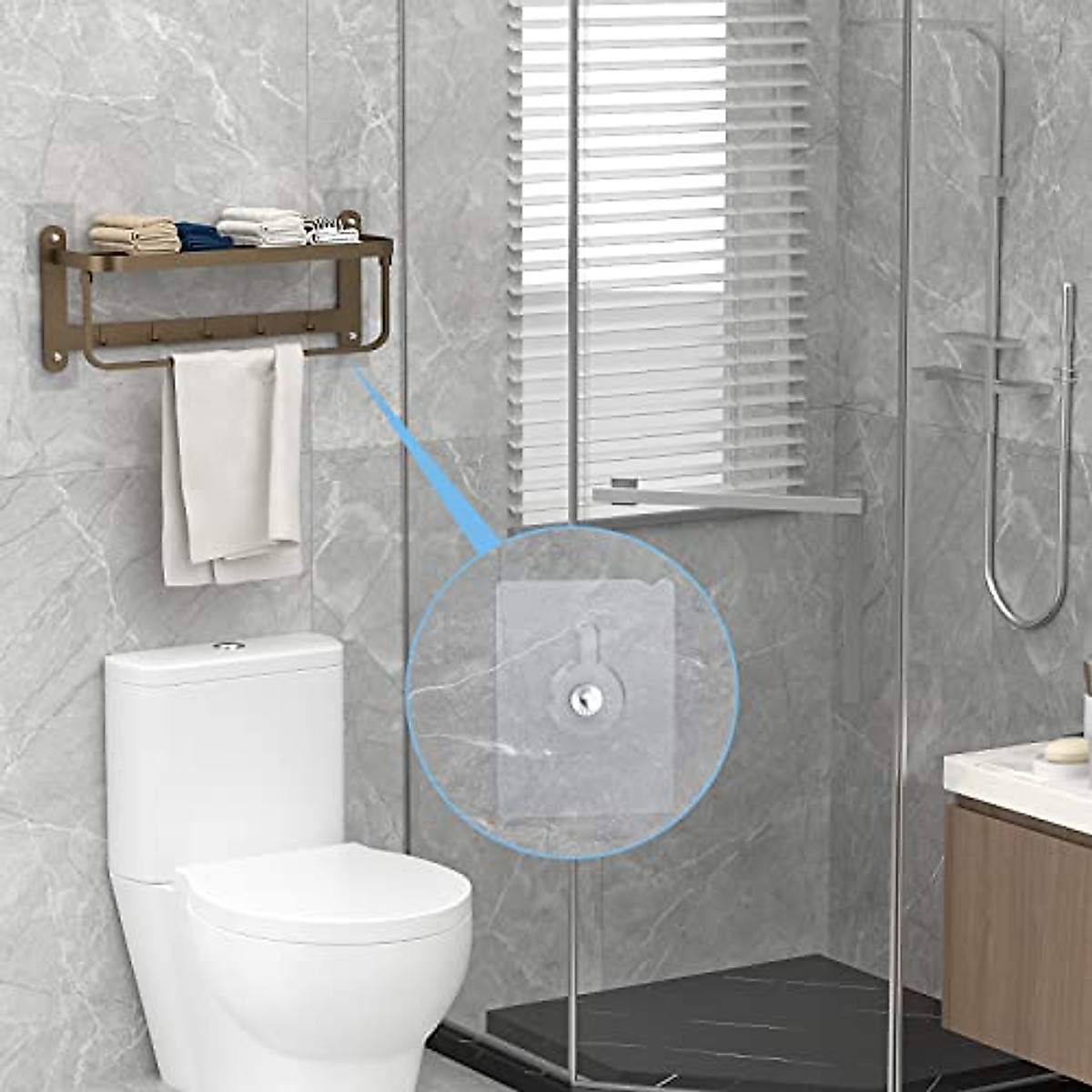 Yocice Wall Mounted Shoe Rack Accessories SMA01, Sticky Mounts, Adhesive Base,Locked by Nuts and Screws Shoe Rack SM02, SM03, SM05,SM06