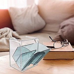 Plastic Tea Bag Organizer Clear Tea Bag Holder for Kitchen Pantry Cabinets Countertops Sugar Packet Coffee Condiment Spices Pouches Blue