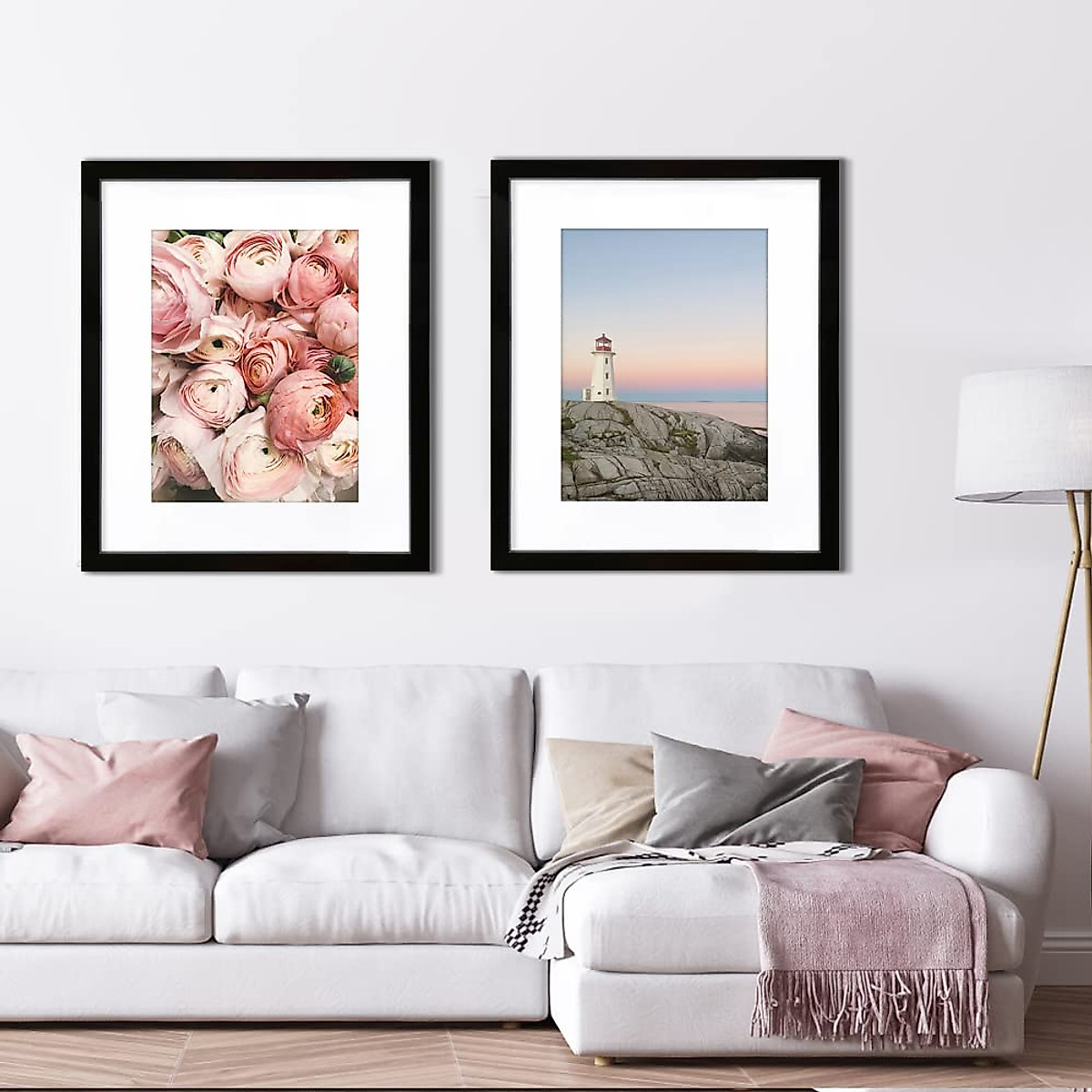 VNVNK 20x24 Frame Black, Perfect for 20x24 Inch Picture without Mat or 16x20 Inch Picture with Mat, Home Wall Decor Picture Frame-1 PCS