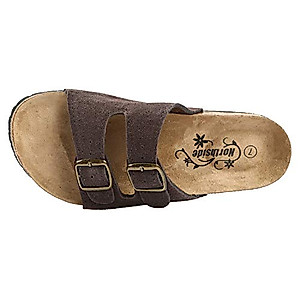 Northside Women's Mariani Slide Sandal, Brown, 8