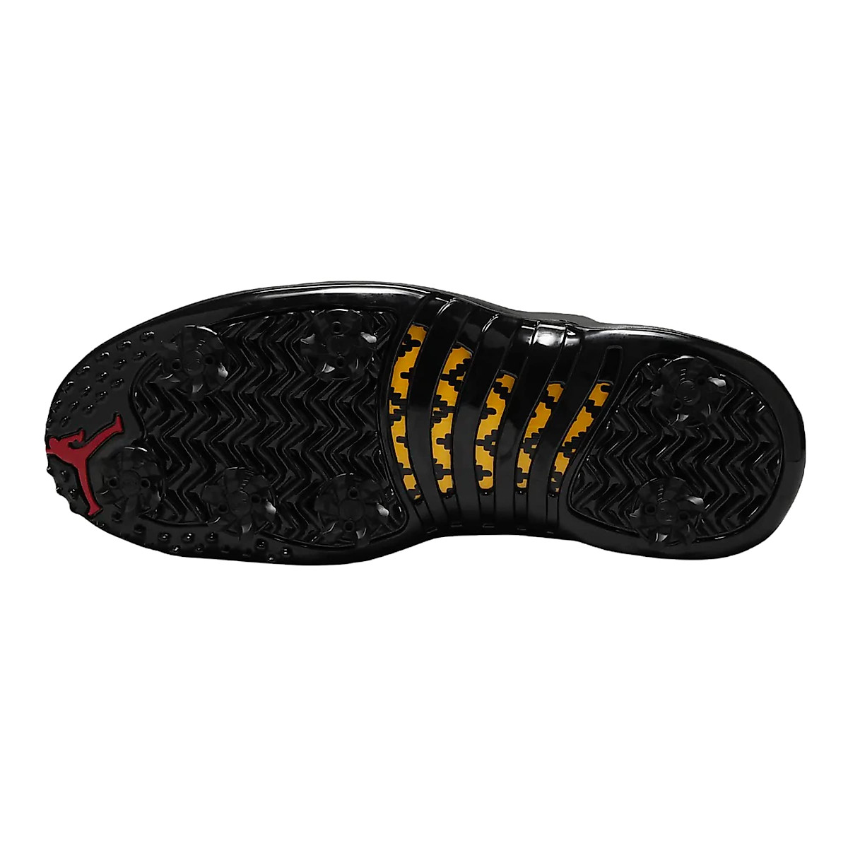 Jordan 12 Low Retro Taxi Men's Golf Cleats DH4120-100 White/Black