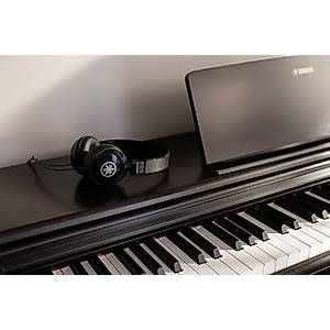 Yamaha Arius, 88-Key Weighted Action Digital Aspiring Musicians, CFX Concert Grand Piano Voice, 3-Pedal Unit, Bench Included, Classic Upright Design, Black, (YDP145B)