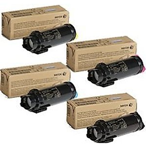 Genuine Xerox Extra High Capacity Toner Cartridge 4-Color Set for Phaser 6510, WorkCentre 6515