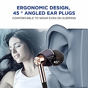 1MORE Triple Driver In-Ear Earphones Hi-Res Headphones with High Resolution, Bass Driven Sound, MEMS Mic, In-Line Remote, High Fidelity for Smartphones/PC/Tablet - Gold