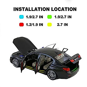 SINGARO 5D Carbon Fiber Car Film Vinyl Car Film Door Sill Protector, Car Bumper Door Sill Protector for Car Accessories, Compatible with Most Cars, Red (2inx33ft)