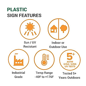 ComplianceSigns.com Accessible Sign, ADA-Compliant Braille and Raised Letters, 9x6 in. Silver Acrylic Plastic with Adhesive Mounting Strips