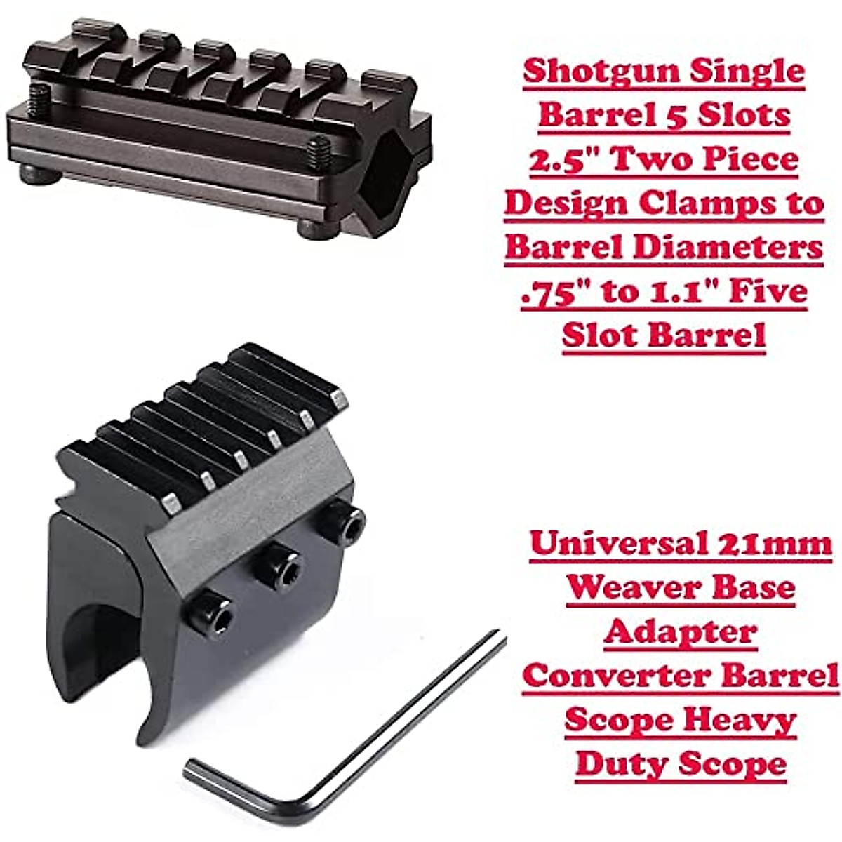 360 Tactical Universal Tactical Hunting Single 3 Slot 1.6 inch Barrel Sight